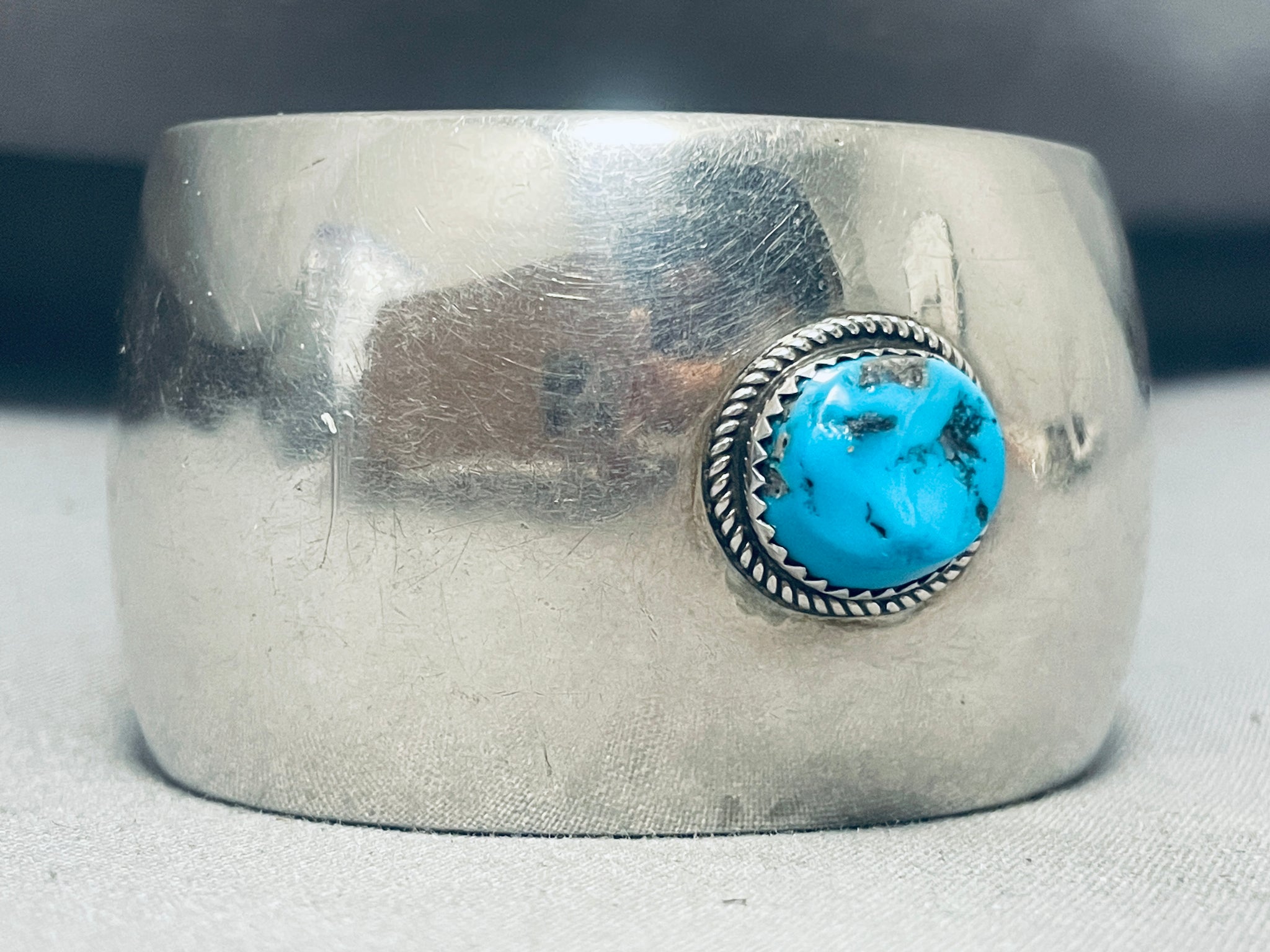Fabulous Vintage Native American Hopi Morenci Turquoise Sterling Silve ...