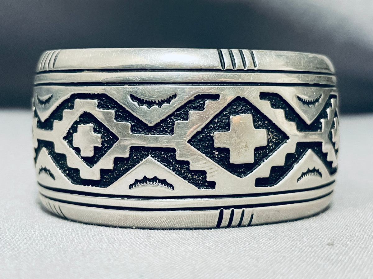 Authentic Vintage Native American Navajo Thomas Singer Sterling Silver ...