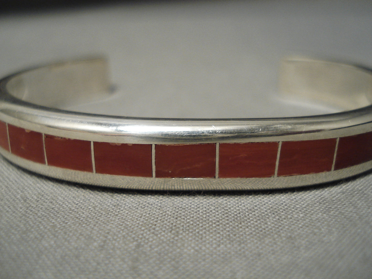 Important Vintage Rody Coonsis Coral Sterling Silver Native American B ...