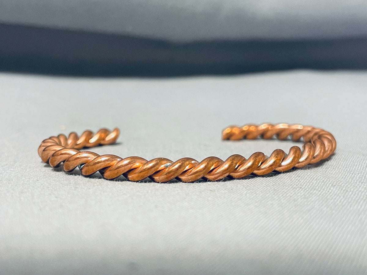 Wonderful Native American Navajo Copper Twist Bracelet – Nativo Arts