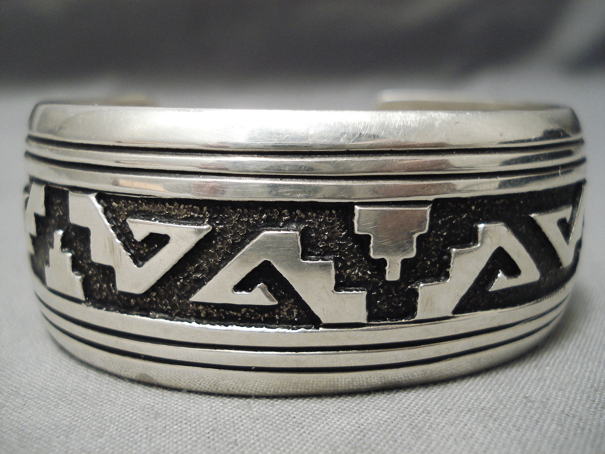 Authentic Vintage Native American Navajo Thomas Singer Sterling Silver ...
