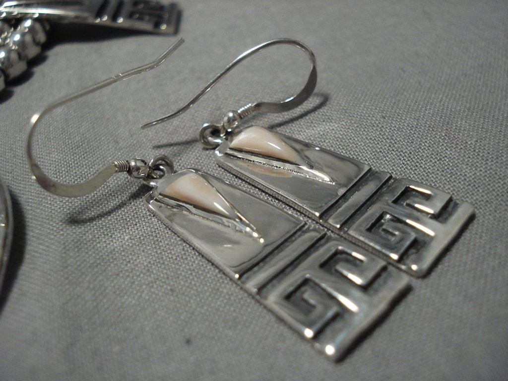 Exquisite Bob Hildreth Vintage Squash Blossom Navajo Sterling Silver N ...