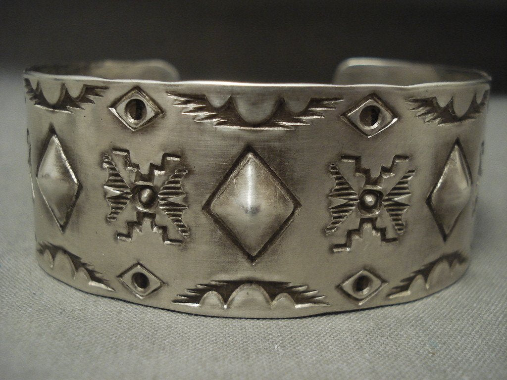 Extremely Detailed Expert Stamp Vintage Navajo Native American Jewelry ...