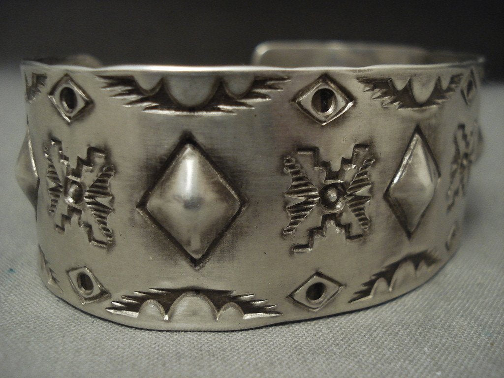 Extremely Detailed Expert Stamp Vintage Navajo Native American Jewelry ...