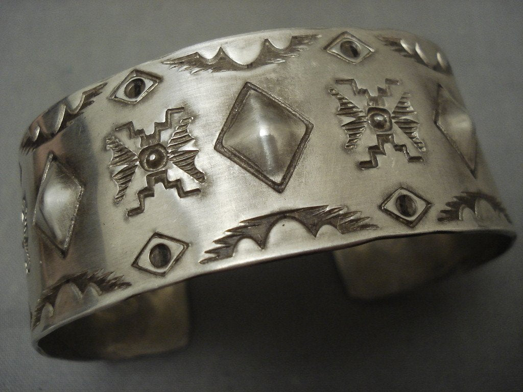 Extremely Detailed Expert Stamp Vintage Navajo Native American Jewelry ...