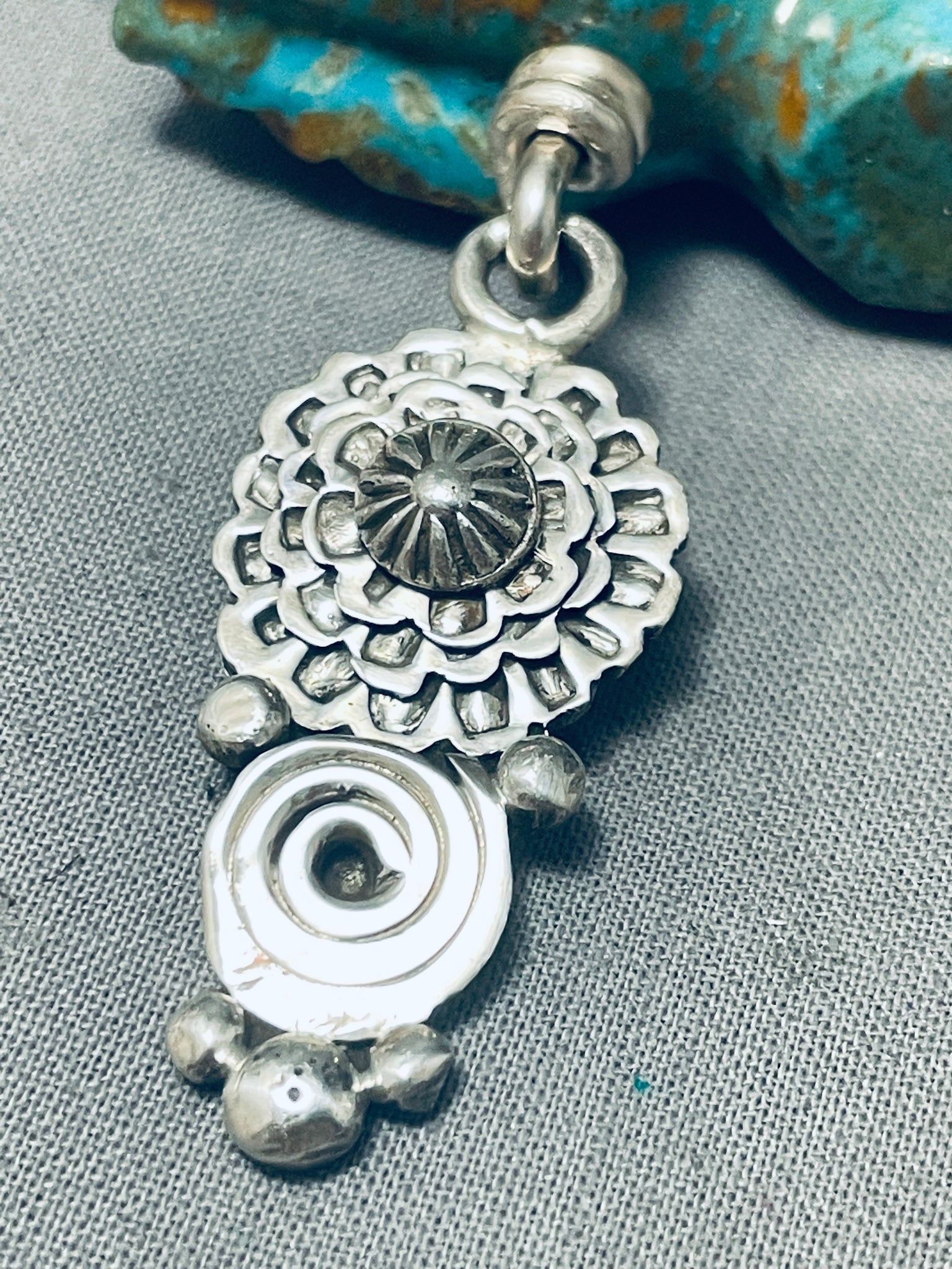 Important Ben Begaye (d) Vintage Native American Navajo Turquoise Ster ...