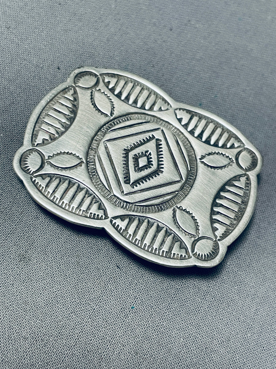 Tremendous Vintage Native American Navajo Sterling Silver Money Clip S ...
