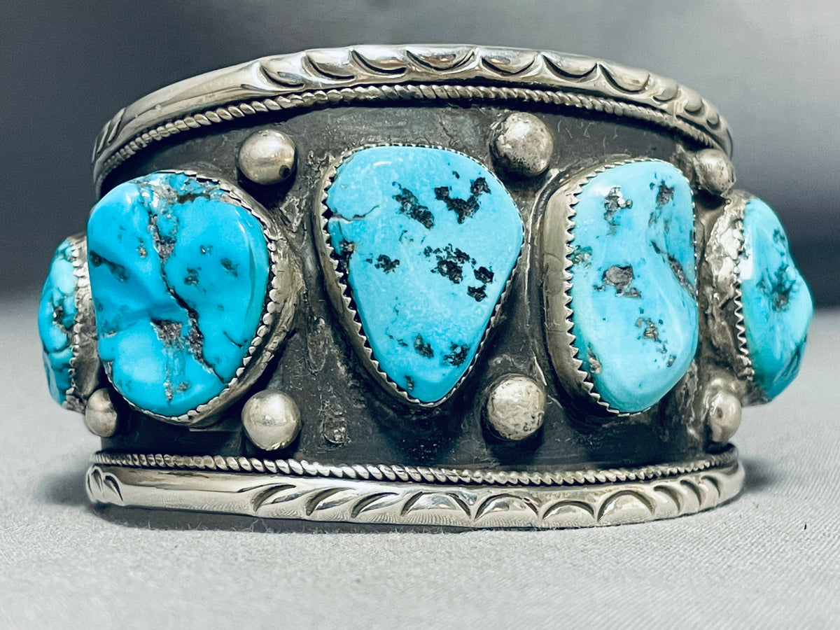Elvis Nelson Rare Vintage Native American Navajo Turquoise Sterling Si ...