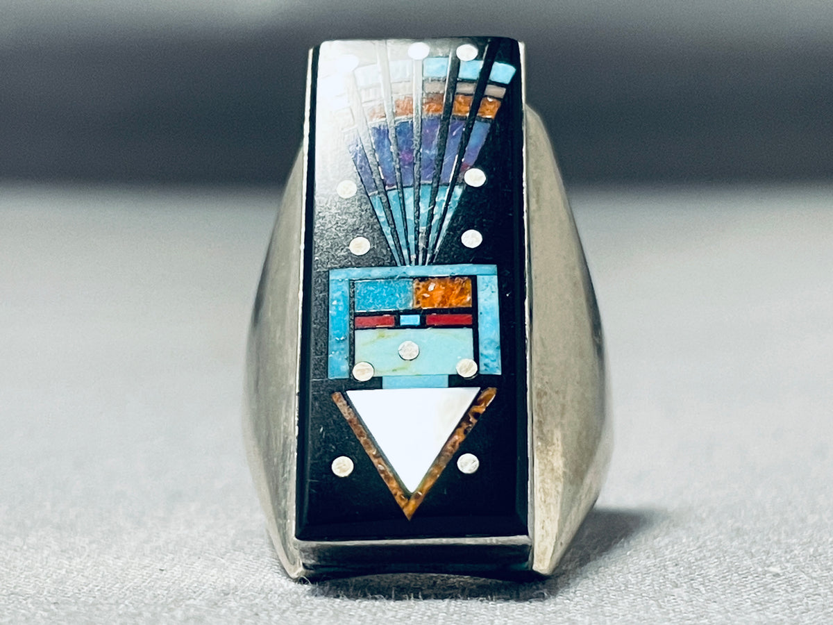 Native American Important Sammy Smith Inlay Outer Space Kachina Turquo ...