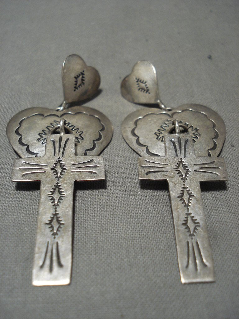 Fabulous Vintage Navajo Native American Jewelry Silver 'Love Hearts ...