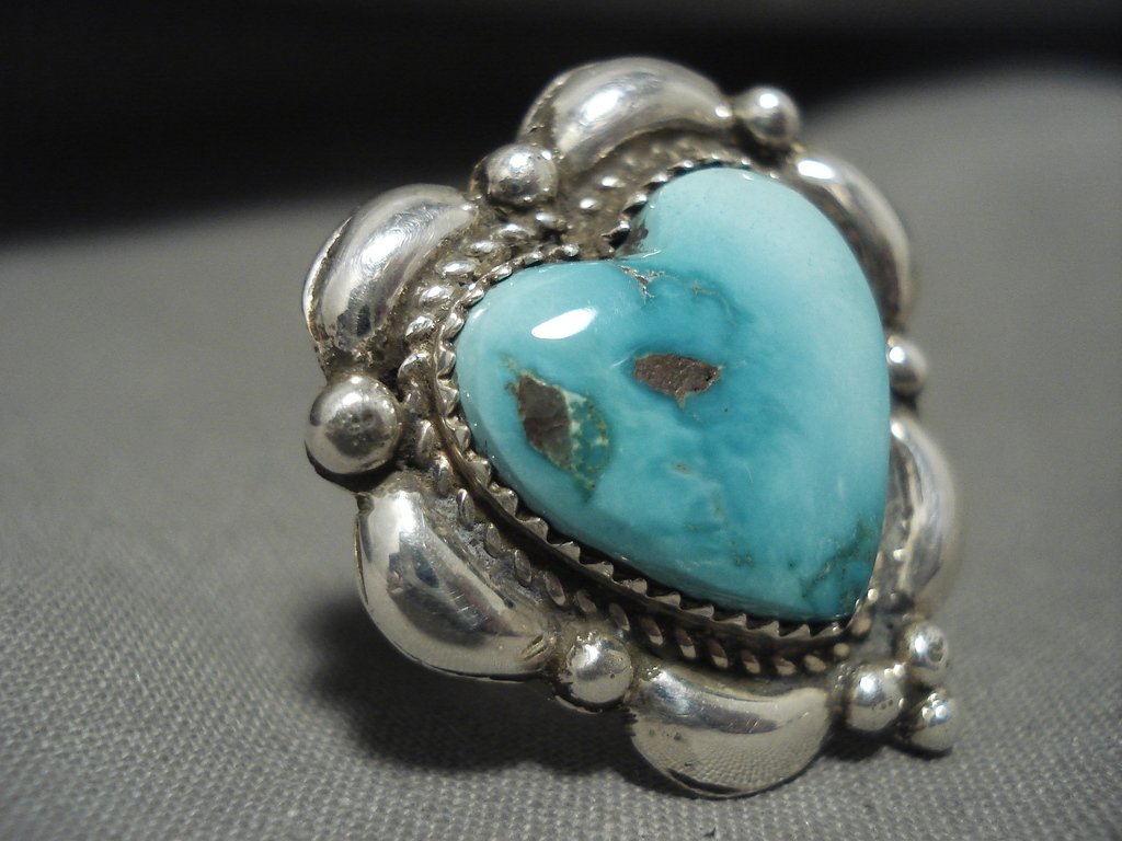 Fabulous Vintage Touchine Family 'Heart Of Turquoise' Native American ...