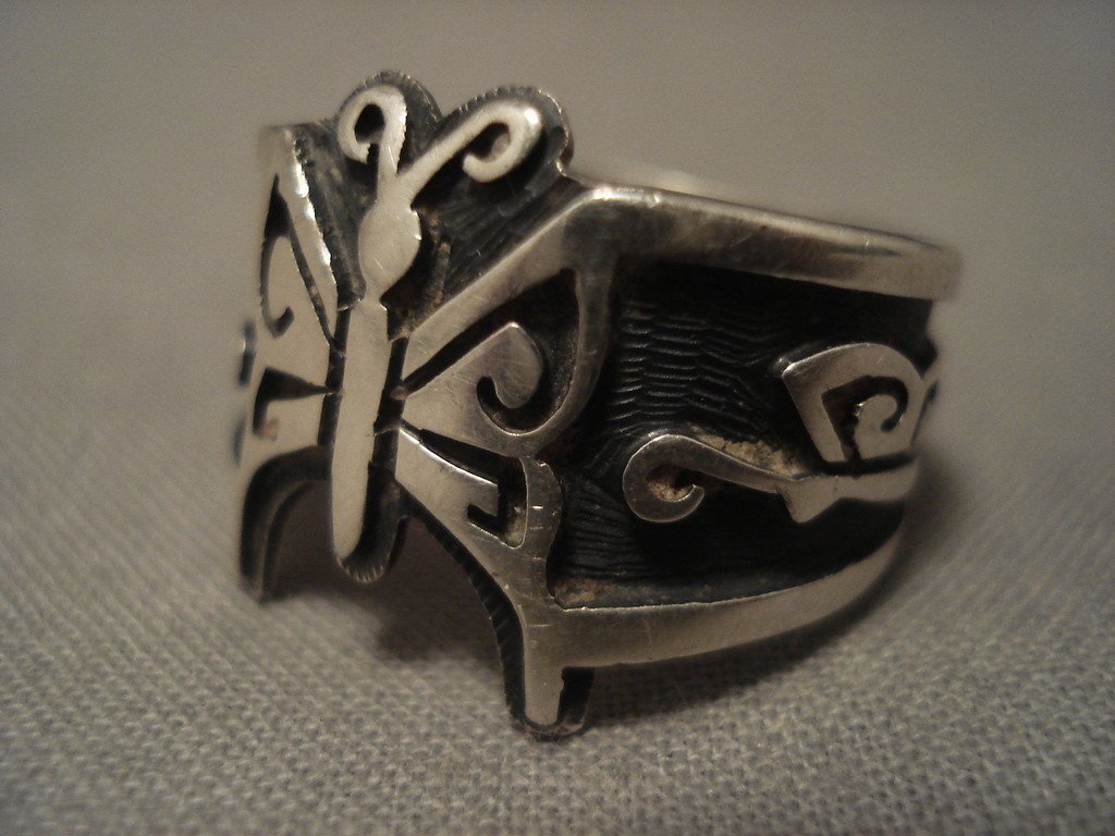 Famous Artist Vintage Hopi signature Design Native American Jewelry Si ...