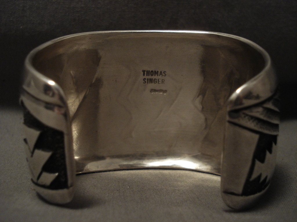 Guaranteed Authentic Vintage Navajo Thomas Singer Native American Jewe ...
