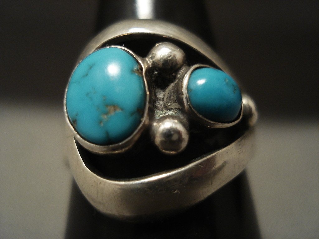 Historical Vintage Santo Domingo Julian Lovato Turquoise Native Americ ...