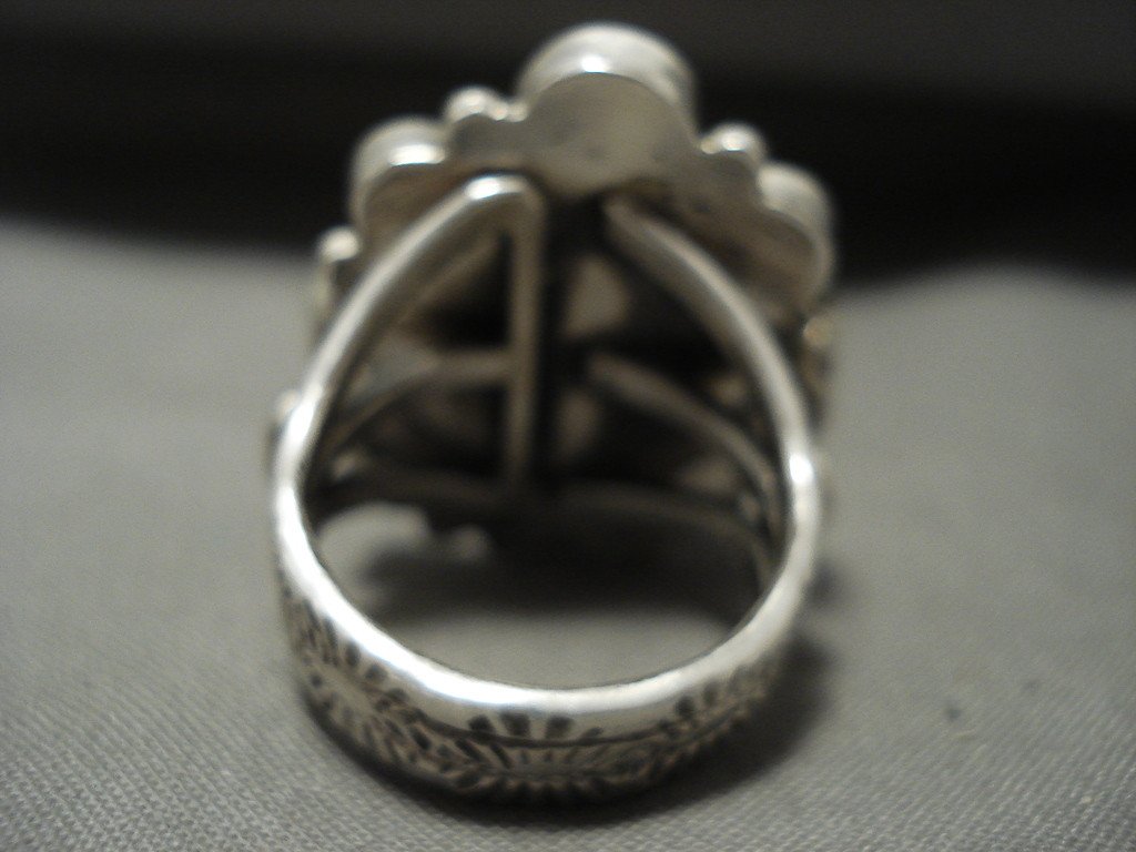 Huge And Important Vintage Navajo Verdy Jake Old Morenci Turquoise Nat ...