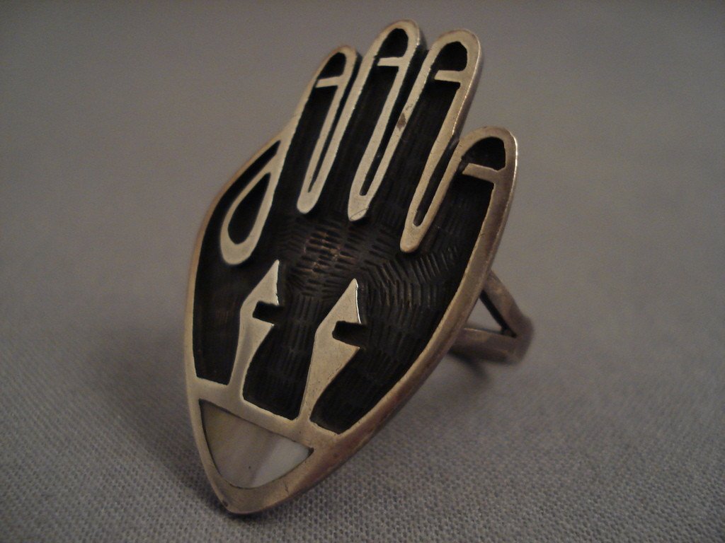 Huge Museum Vintage Hopi hand Native American Jewelry Silver Ring ...