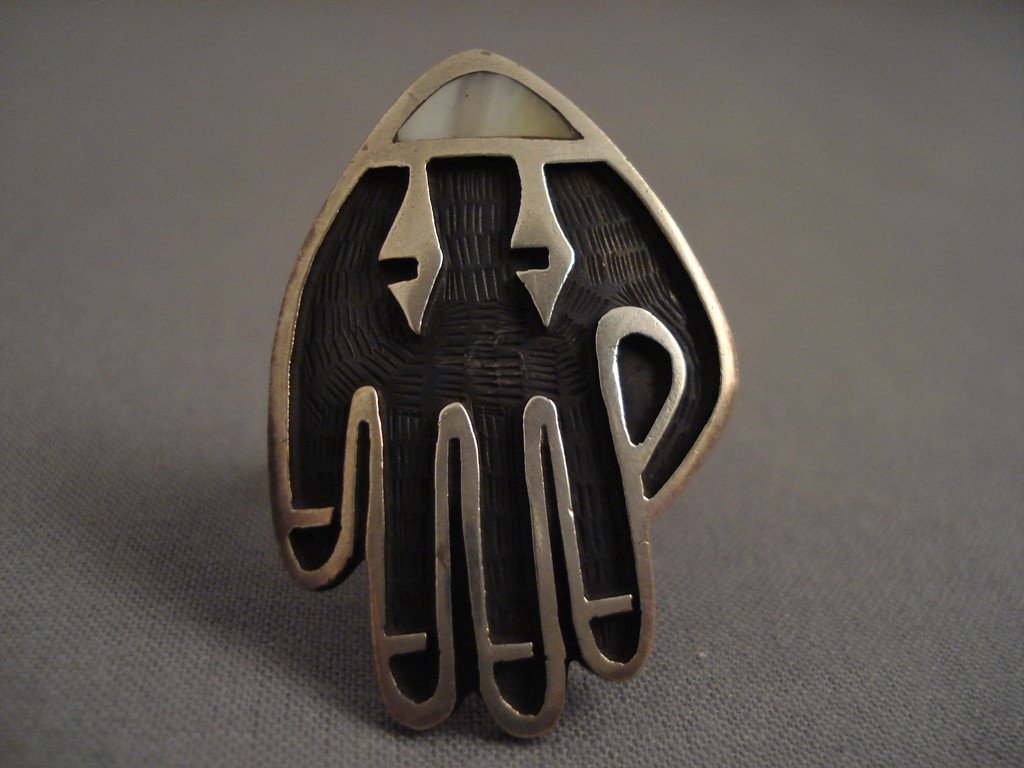 Huge Museum Vintage Hopi hand Native American Jewelry Silver Ring ...