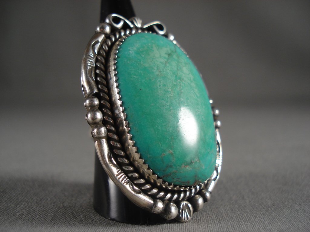Huge Navajo Royston Turquoise Tso Family Native American Jewelry Silve ...