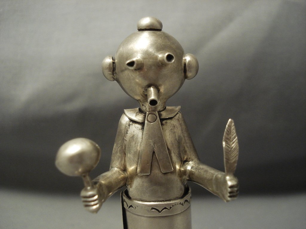 Huge Rare Vintage Navajo Sterling Native American Jewelry Silver Mudhe ...