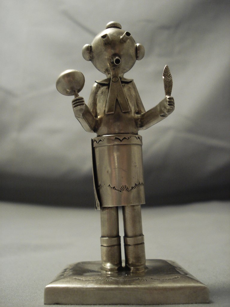 Huge Rare Vintage Navajo Sterling Native American Jewelry Silver Mudhe ...