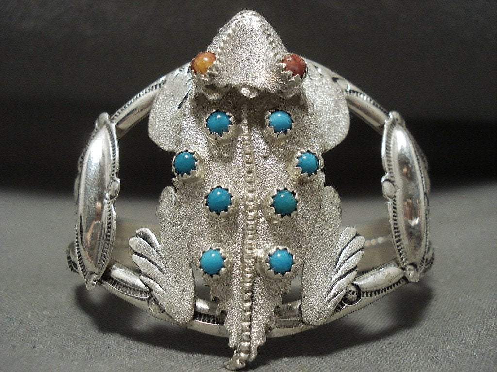 Important Ben Yazzie Vintage 'Native American Jewelry Silver Toad' Sna ...