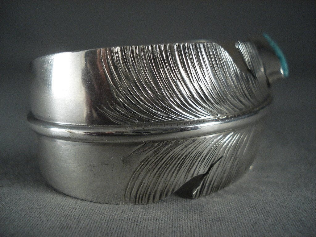 Important Navajo Ben Begaye Extreme Feather Sterling Native American J ...