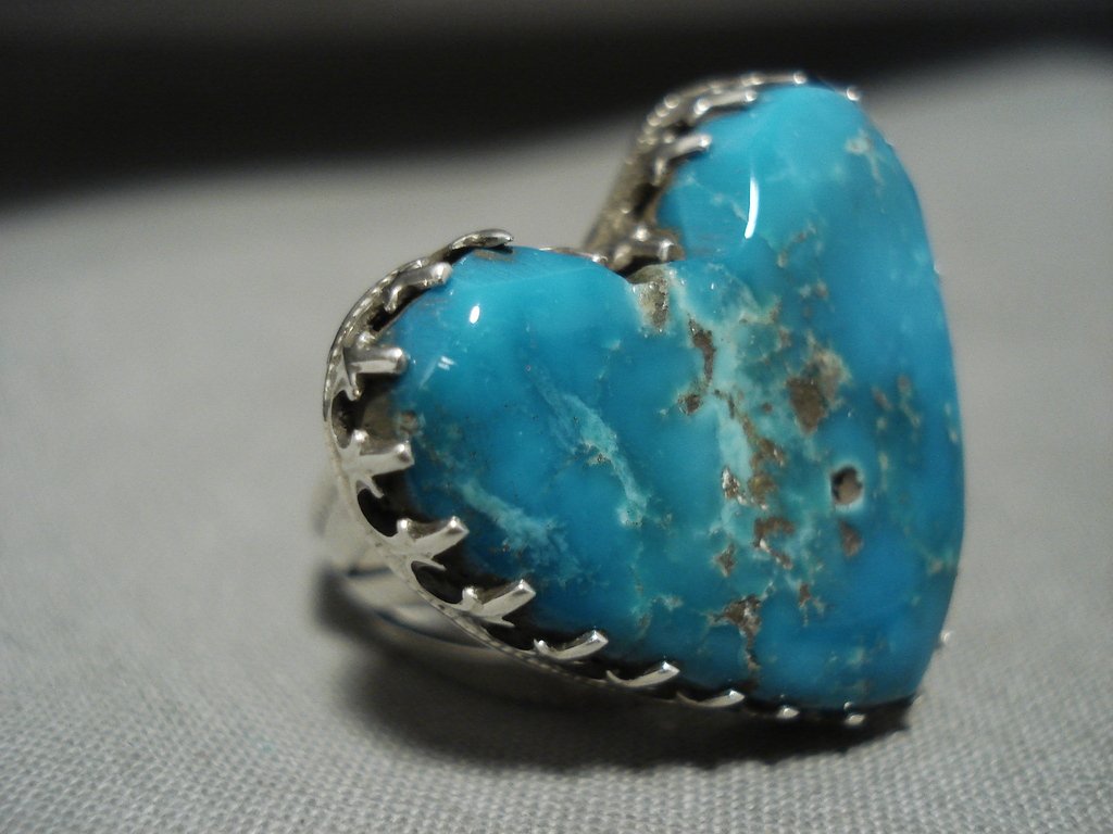 Important Touchine Family **turquoise Heart** Native American Jewelry ...