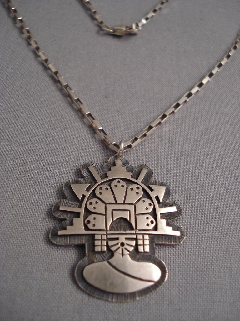 Important Vintage Hopi Art Batala Native American Jewelry Silver Kachi ...