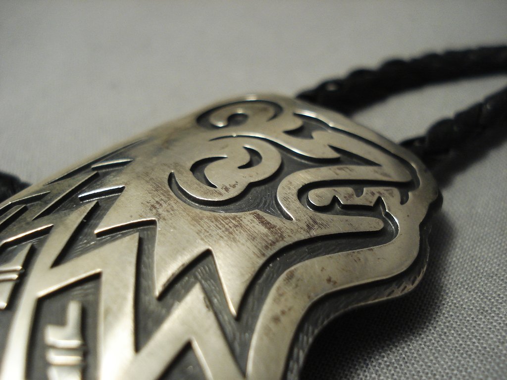 Important Vintage Hopi Native American Jewelry Silver Bead Native Amer ...