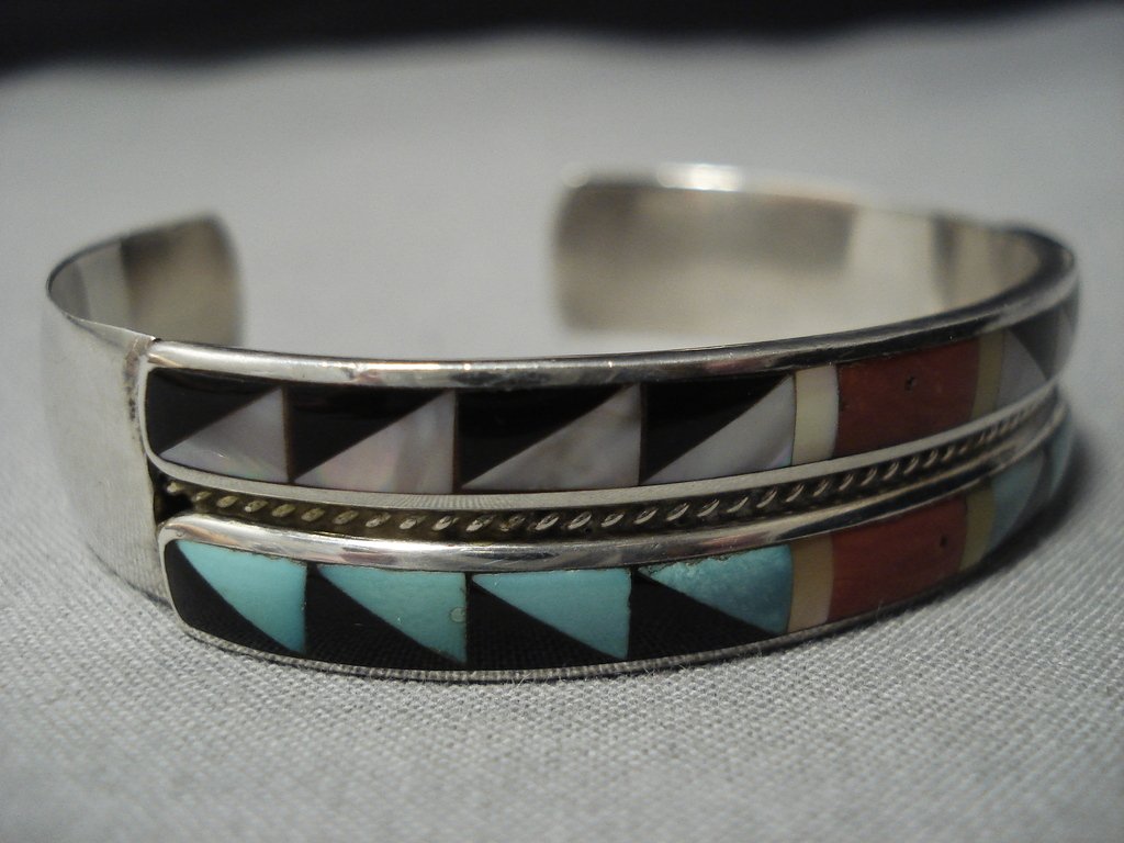 Important Vintage Native American Jewelry Zuni Andrew Dewa Turquoise C ...