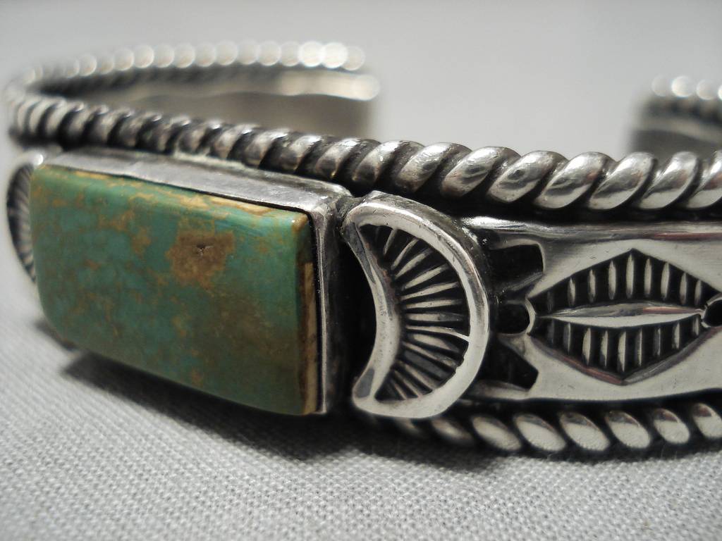 Important Vintage Native American Navajo David Reeves Royston Turquois ...