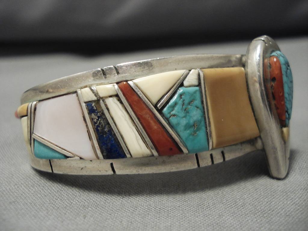 Important Vintage Native American Navajo David Tune Turquoise Sterling ...