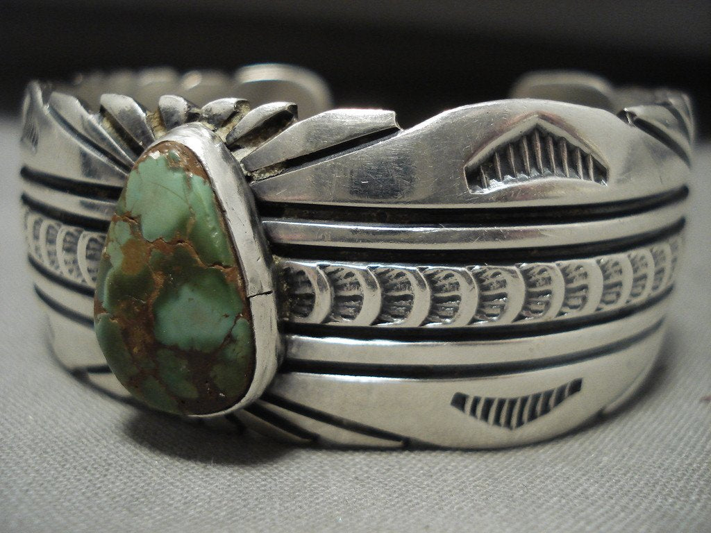 Important Vintage Navajo David Reeves Damale Turquoise Native American ...