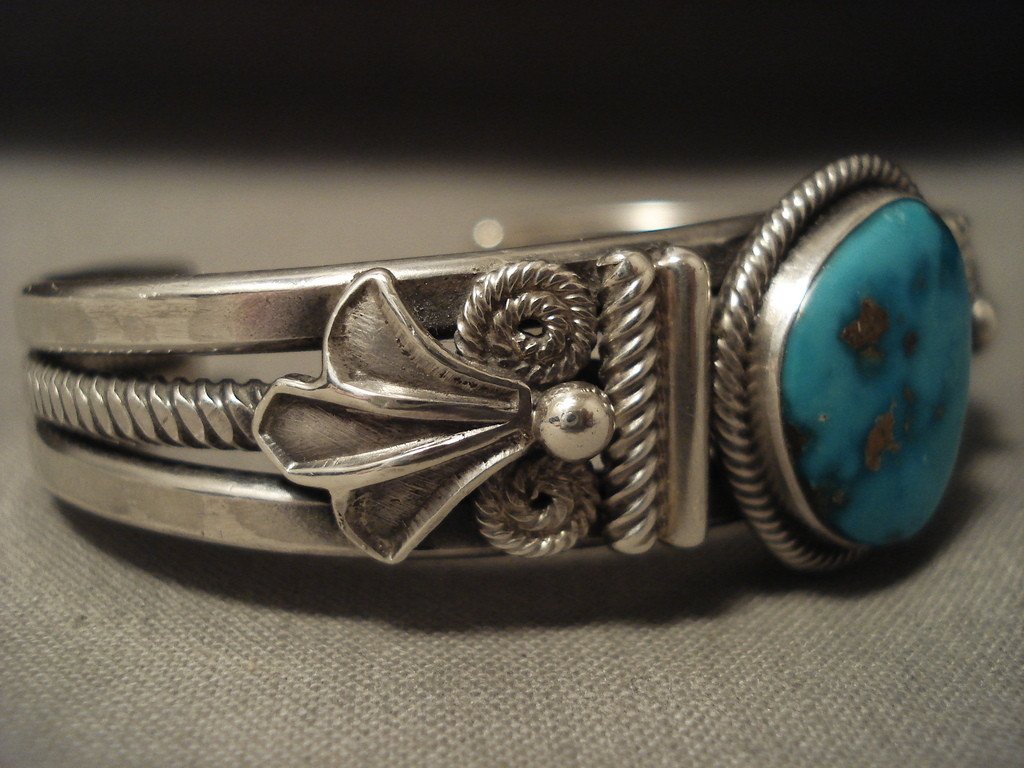 Important Vintage Navajo Gary Reeves Natural Turquoise Native American ...