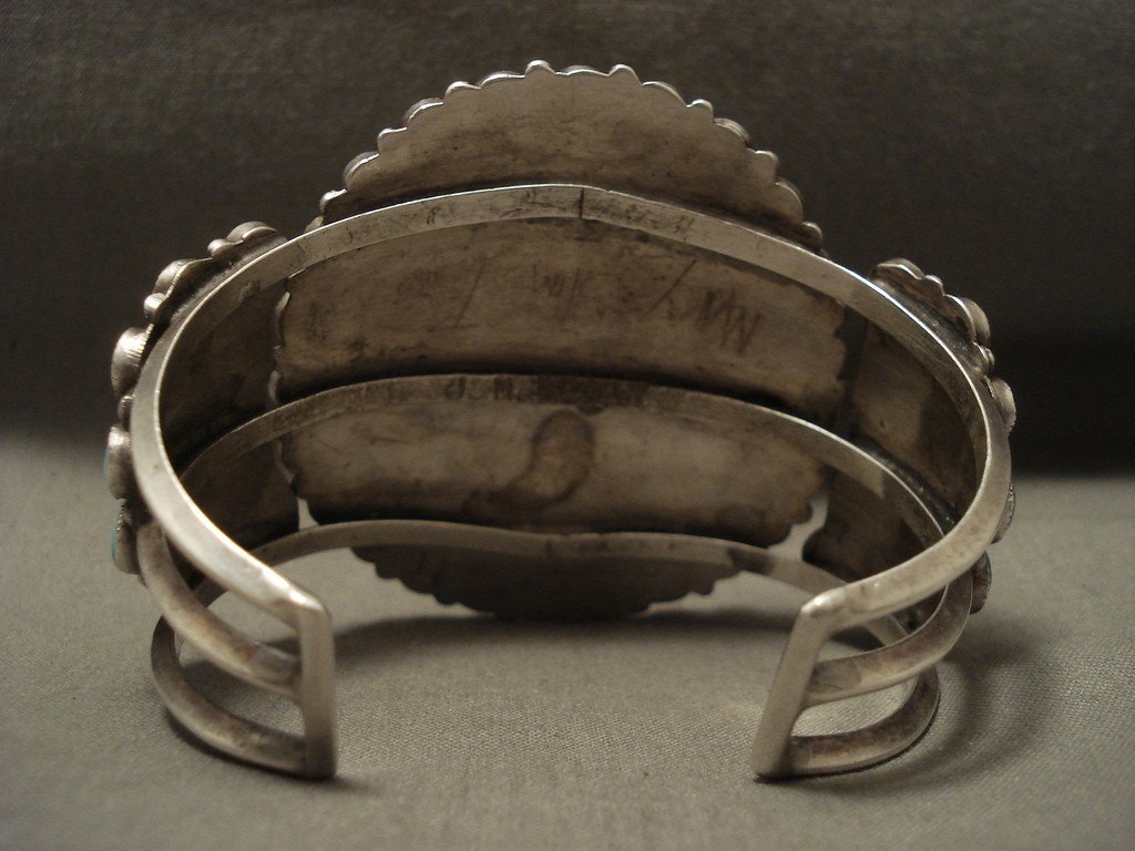 Important Vintage Navajo Jimmy Begay Turquoise Native American Jewelry ...
