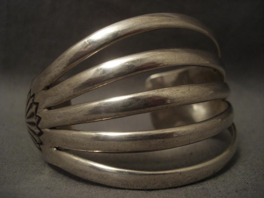 Important Vintage Navajo Johnny Mike Begay Native American Jewelry Sil ...