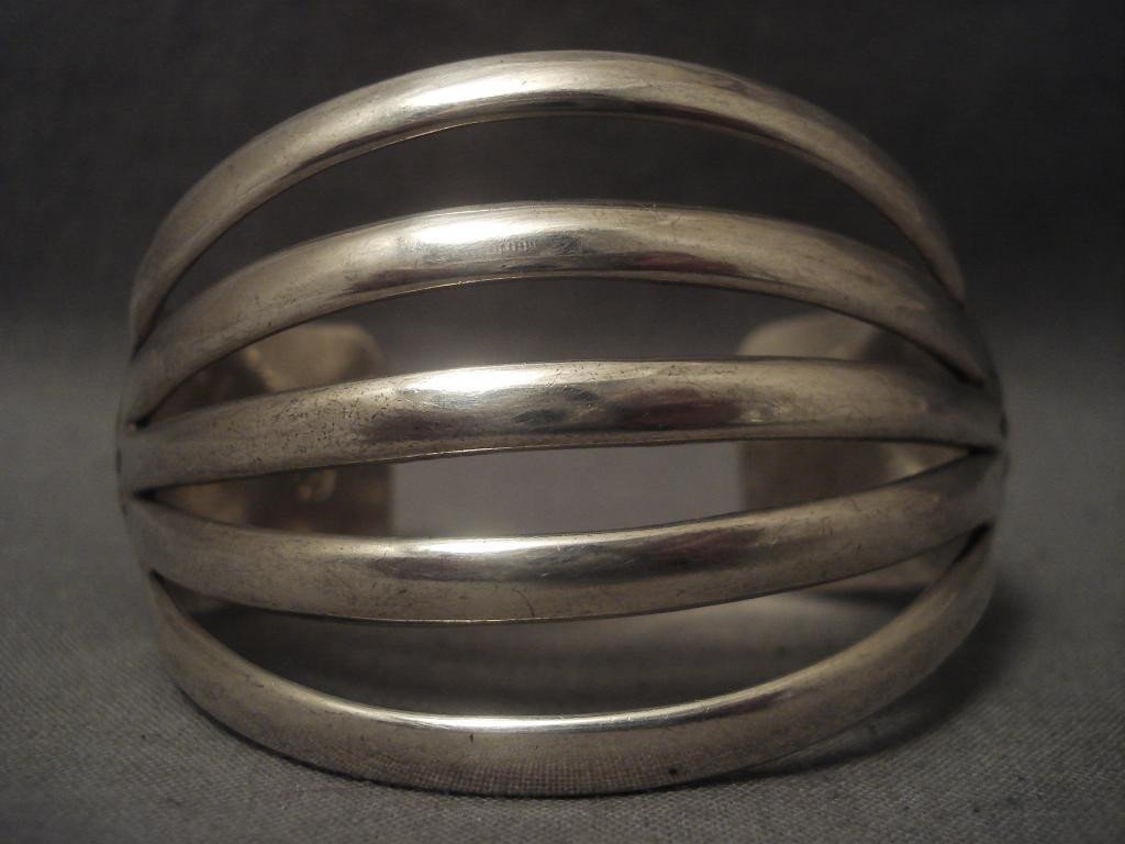 Important Vintage Navajo Johnny Mike Begay Native American Jewelry Sil ...