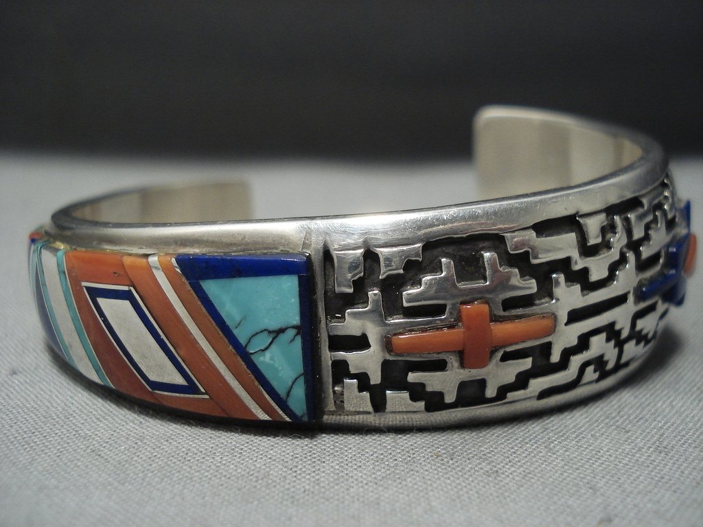 Important Vintage Navajo Native American Jewelry jewelry Abraham Begay ...