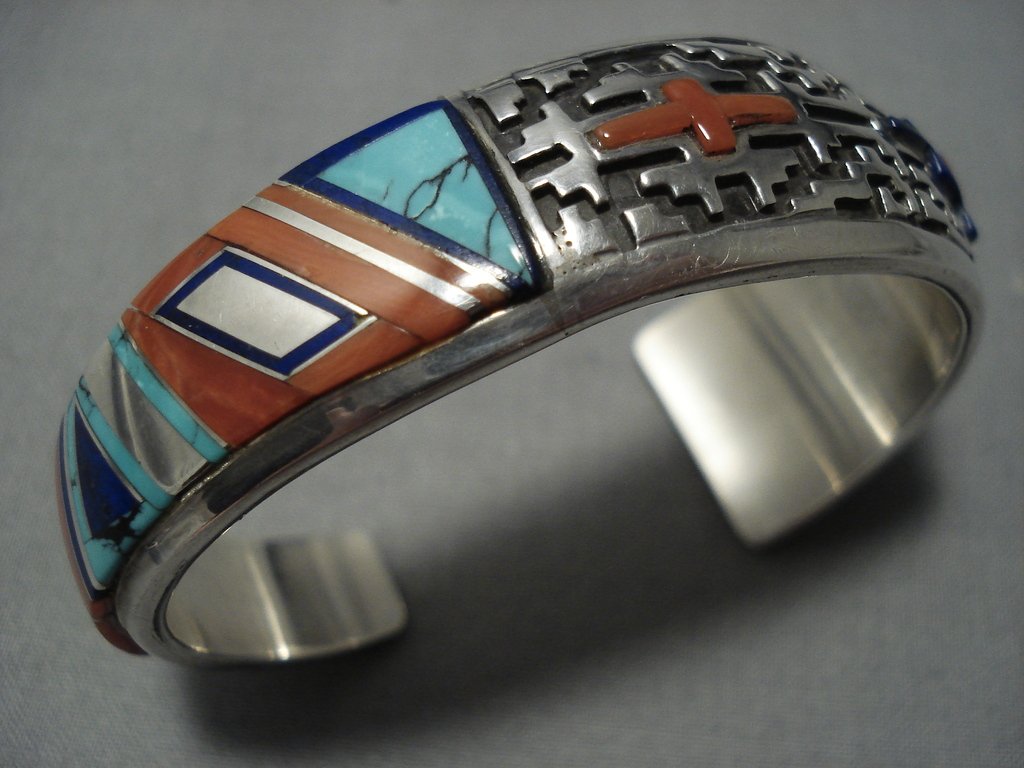 Important Vintage Navajo Native American Jewelry jewelry Abraham Begay ...
