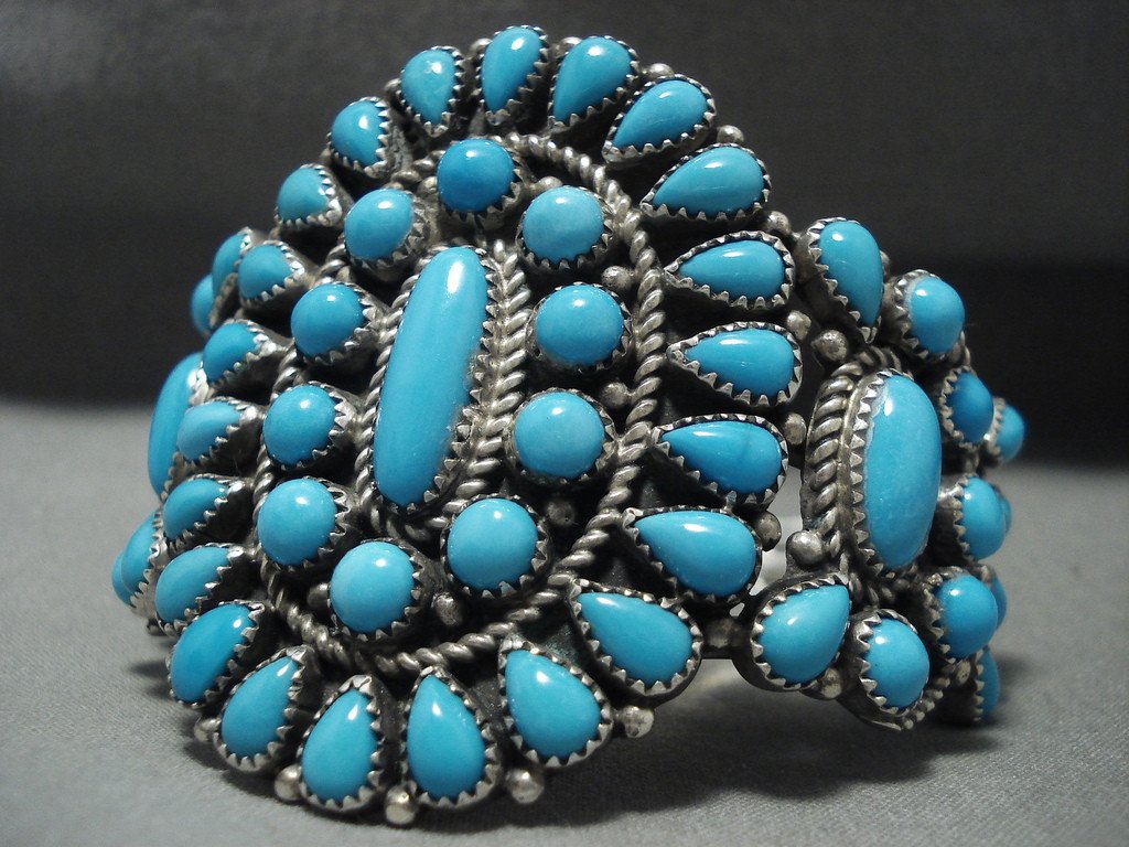 Important Vintage Navajo Timothy Yazzie Sleeping Bty Turquoise Native ...