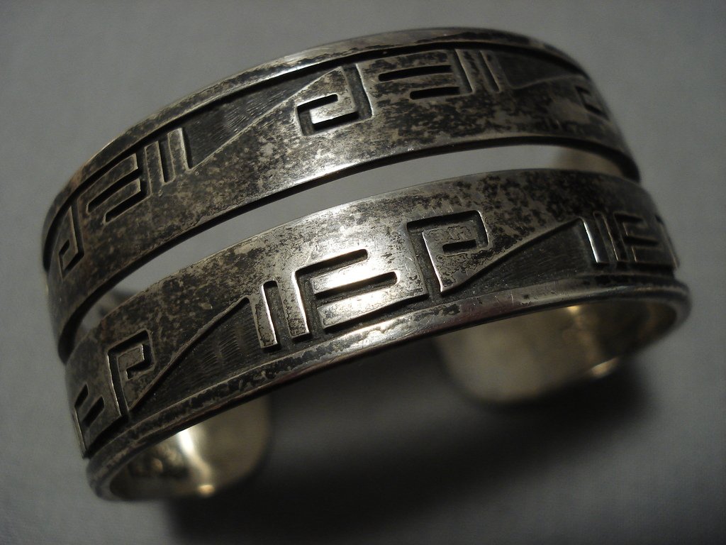 Important Vintage Robert Suqnevahya Native American Jewelry Hopi Sterl ...