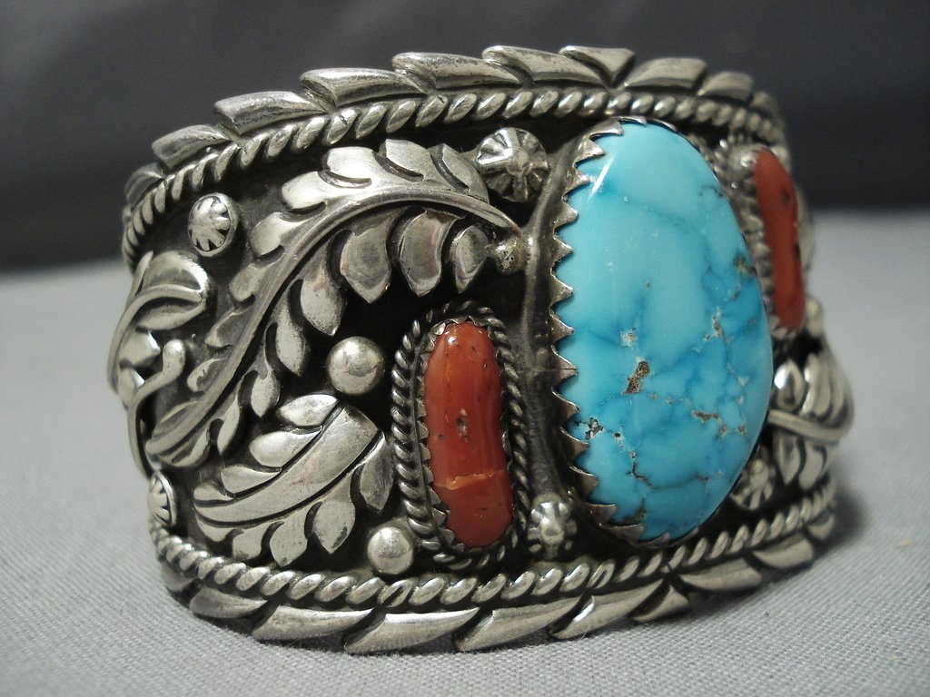 Important Yellowhorse Leaves Vintage Native American Jewelry Navajo St ...