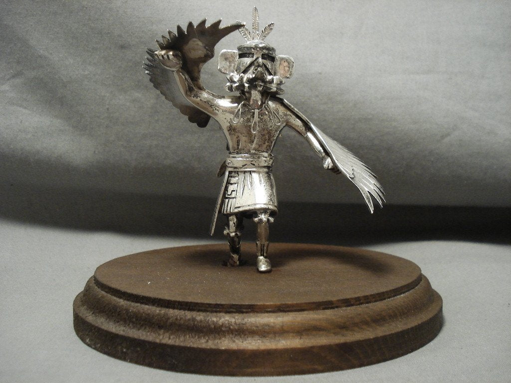 Incredibly Rare Important Vintage Hopi 'Watson Honanie' Sterling Nativ ...
