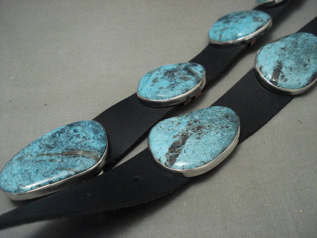 Jaw Dropping Navajo 'Turquoise Slab' Sterling Native American Jewelry ...