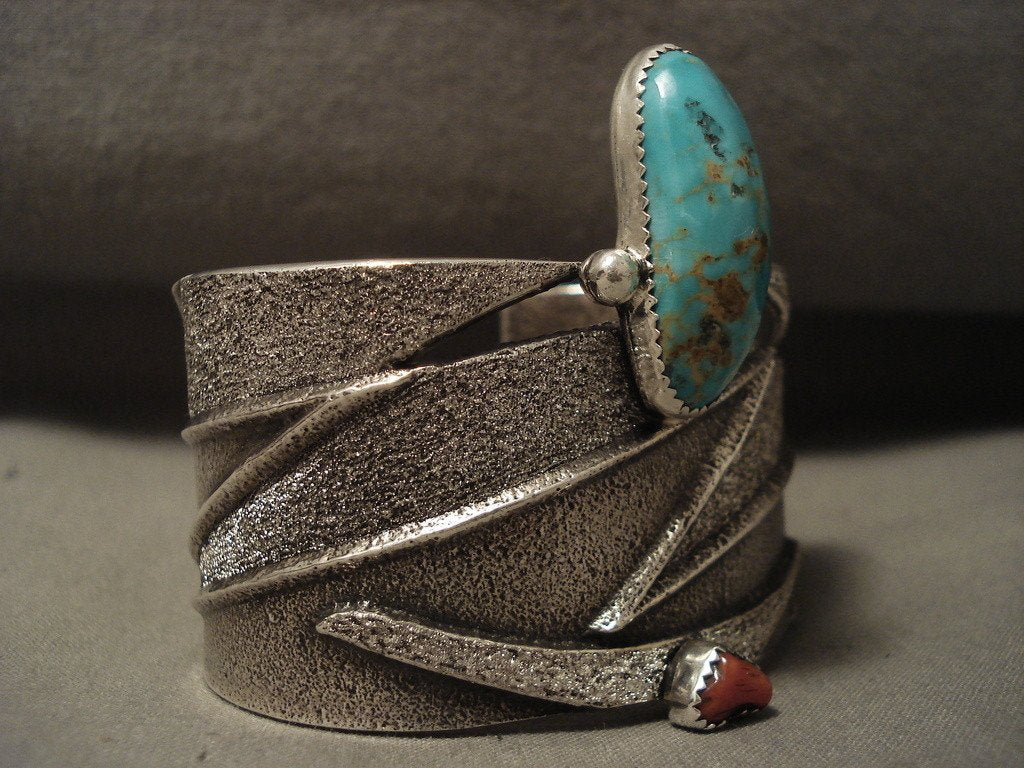 Lightning Bolt Navajo #8 Or Royston Turquoise Native American Jewelry ...