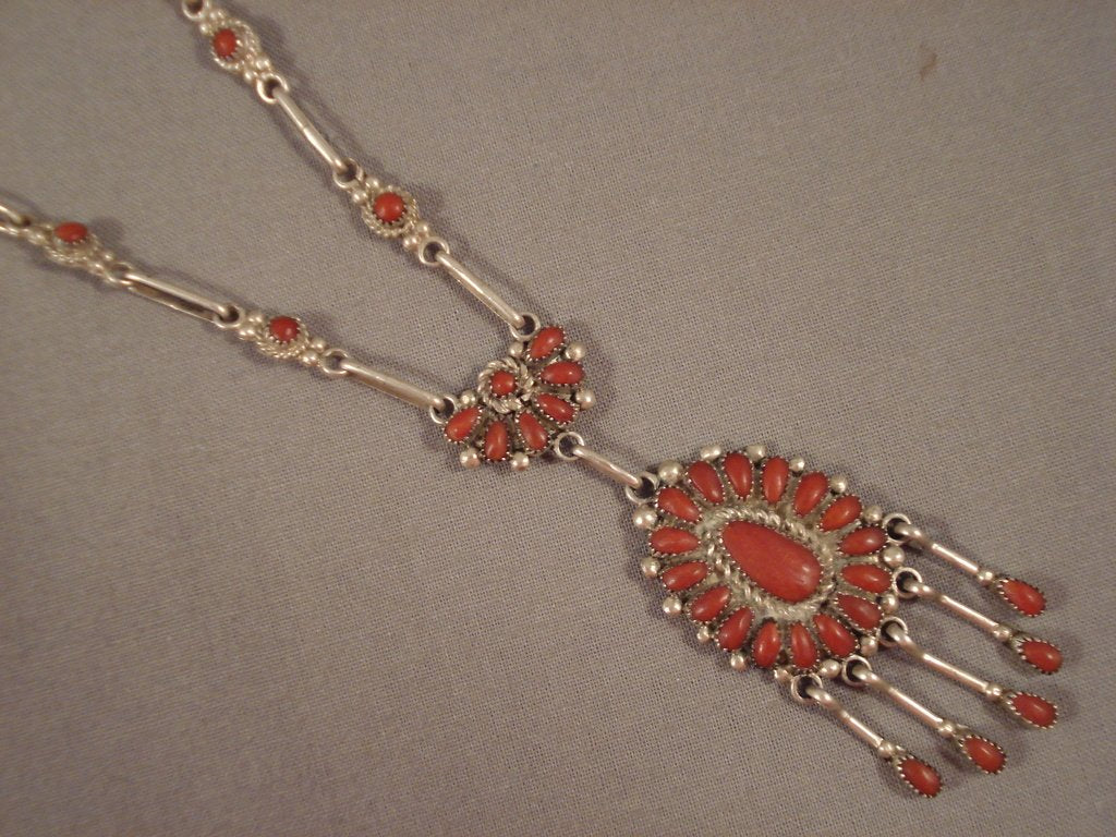 Museum Vintage 'Alice Quam' Daughter Zuni Coral Native American Jewelr ...