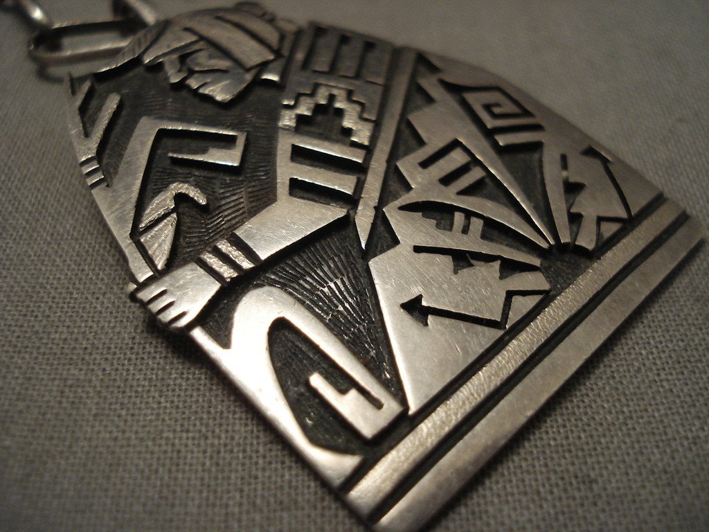 Museum Vintage Hopi 'Plant Harvest And Gather' Native American Jewelry ...