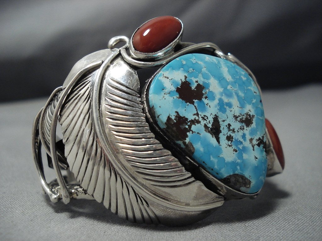 Museum Vintage Native American Jewelry Navajo Apache Turquoise Sterlin ...