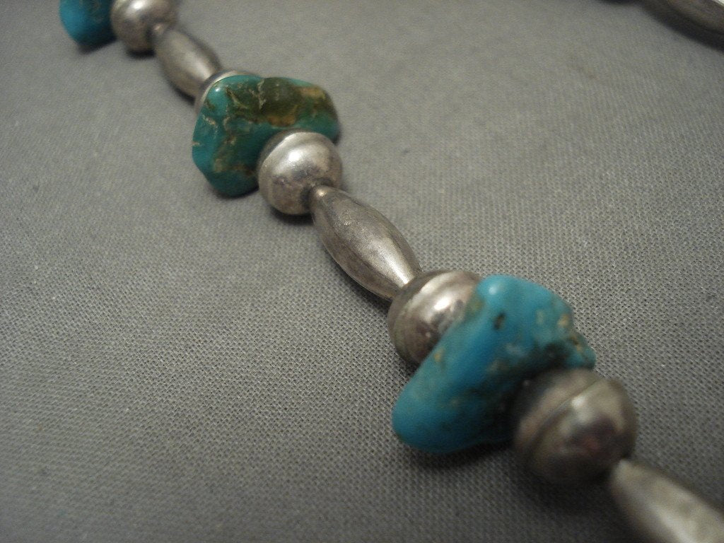 Museum Vintage Navajo 'Blue Gem Chunk' Turquoise Native American Jewel ...