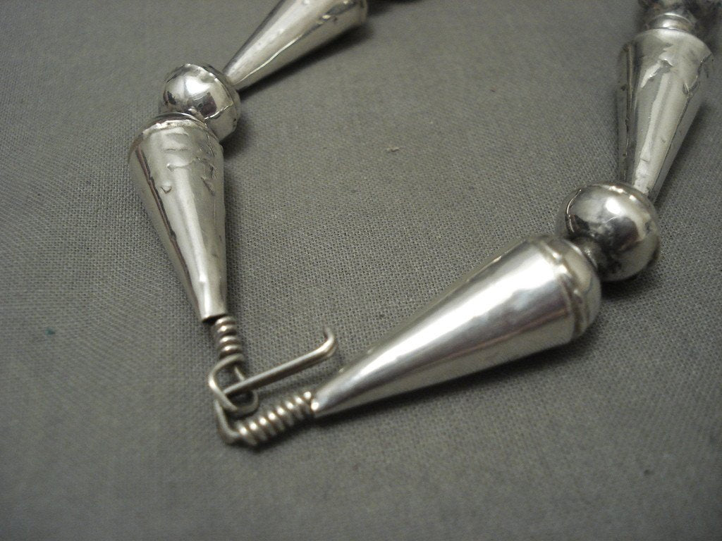 Museum Vintage Navajo 'Plethora Of Native American Jewelry Silver Cone ...